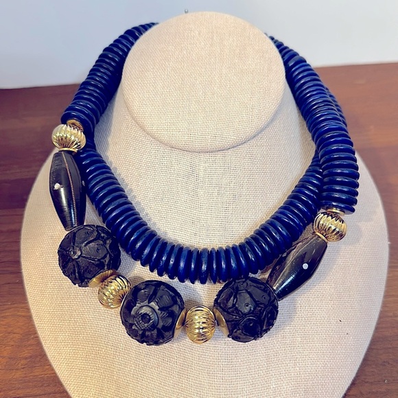 Sandra David | Jewelry | Vintage Sandra David Cobalt Blue Necklace ...